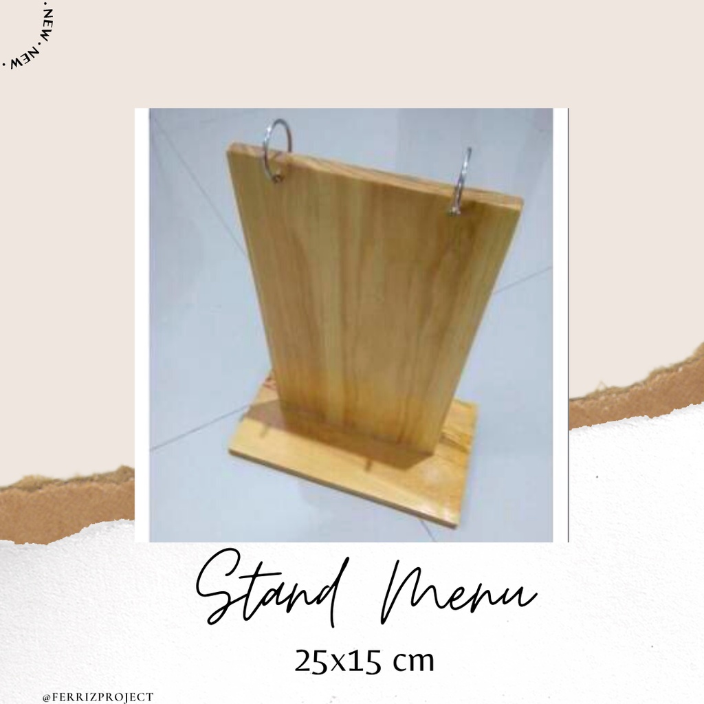 Jual Stan Menu Menu Standing 25x15 cm | Shopee Indonesia
