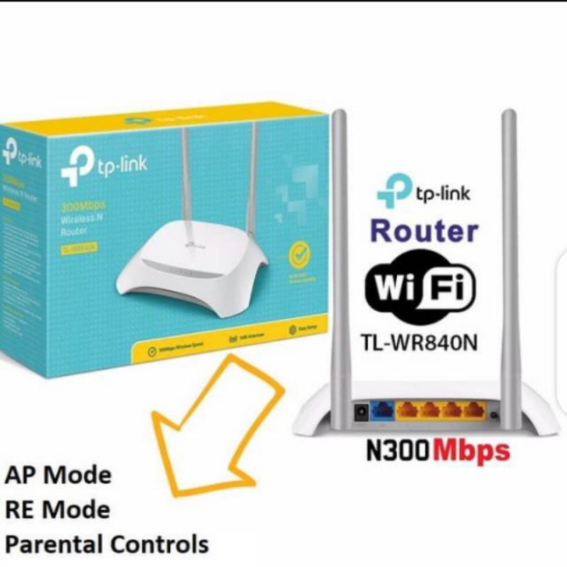 Jual tp-link TL-WR840N 300Mbps AP WISP Repeater Wireless Router (TL ...