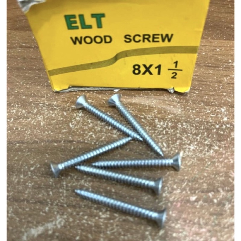 Jual WLT/FIT Baut skrup 1.5"inci Skrup kayu 11/2 x 8 Wood skrew 1.5inci ...