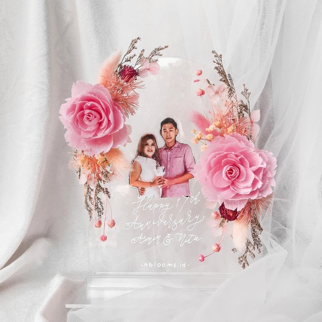 Jual Arch Acrylic Placard / Plakat Akrilik / Bunga Kering | Shopee ...