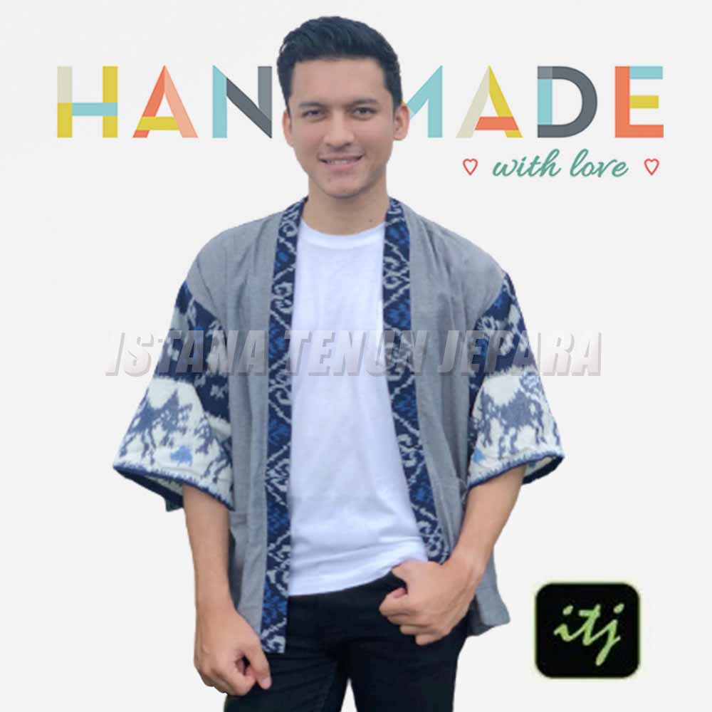 Jual Outer Blazer Batik Pria / Kimono Tenun Troso Gaya Etnik | Shopee ...