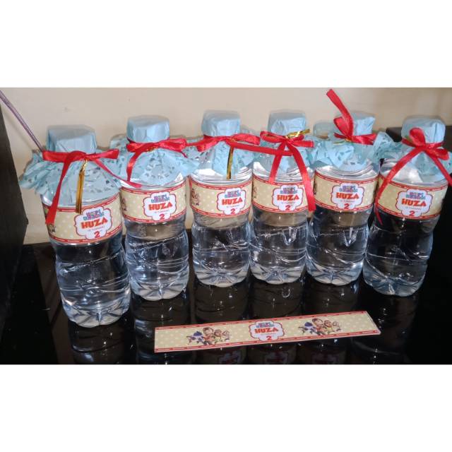 Jual Label aqua desert table ulang tahun | Shopee Indonesia