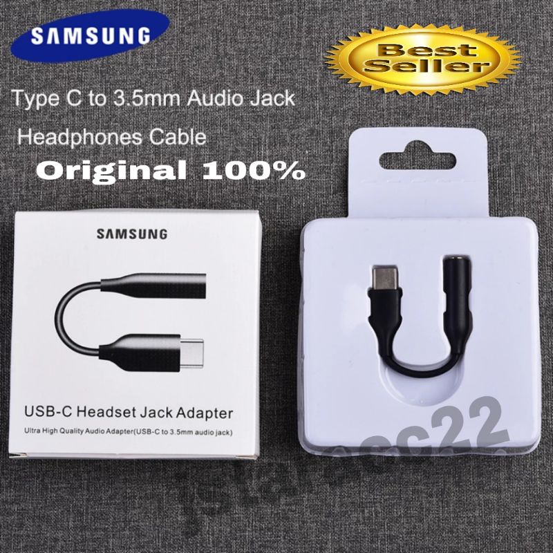 Jual SAMBUNGAN HEADSET ORIGINAL SAMSUNG S21 FE 5G TYPE C TO JACK 3.5MM ...