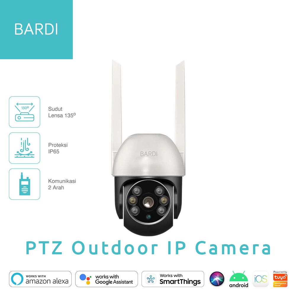 Jual BARDI IP Camera Outdoor PTZ TPD Smart Home Security Wireless CCTV ...