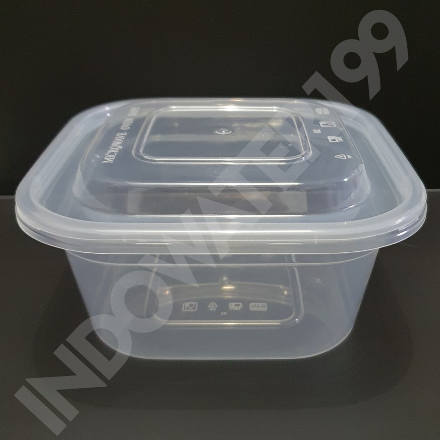 Jual THINWALL DM 750 ML SQUARE SATU PAX ISI 50 PCS | Shopee Indonesia