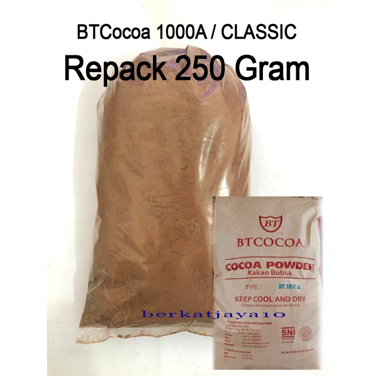 Jual BT Cocoa Powder Java CLASSIC Type 1000A Repack 250 Gram Bubuk ...