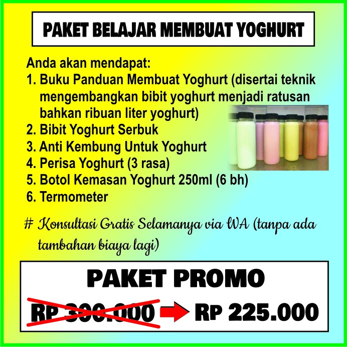 Jual Paket Belajar Membuat Minuman Yoghurt Lengkap Dengan Tutorial Cara ...