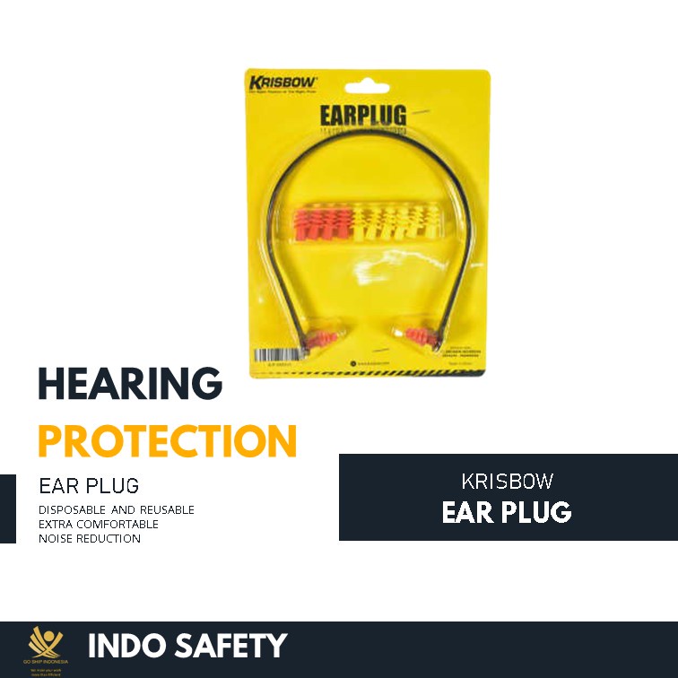Jual Earplug 10 Pcs Dengan Extra Karet 22DB KRISBOW | Shopee Indonesia