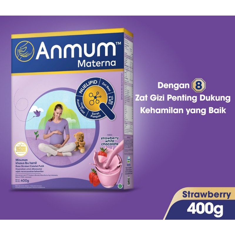 Jual Anmum Materna Strawberry 400 Gr / Anmum Materna / Susu Ibu Hamil ...