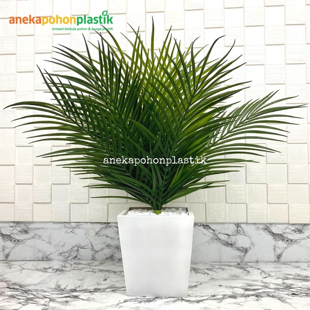 Jual Pohon Daun Palem Paris X15 Latex Artficial Pot Kayu Kotak Putih ...