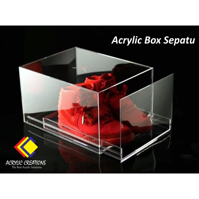 Jual Acrylic Box Sepatu Model Laci - Box Akrilik | Shopee Indonesia