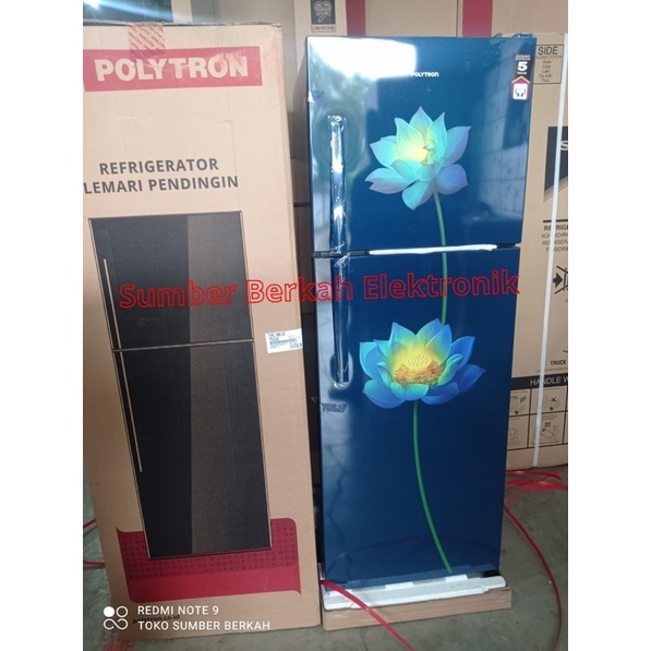 Jual Kulkas Polytron 2 pintu tanpa bunga es PRB 237 seri baru no frost ...