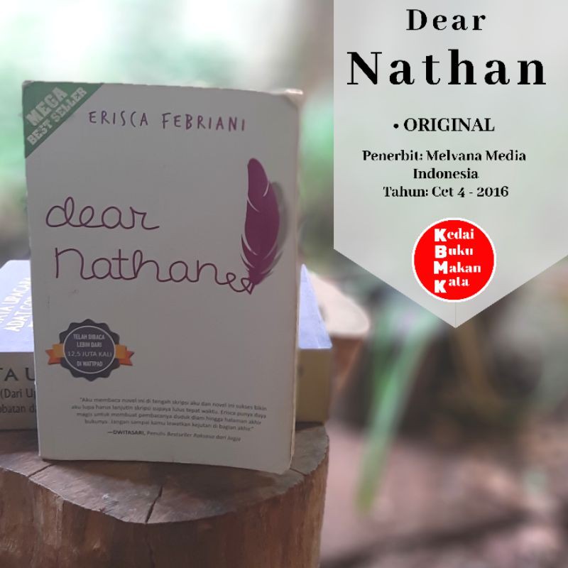 Jual Novel Remaja Bekas -- Dear Nathan - Erisca Febriani | Shopee Indonesia