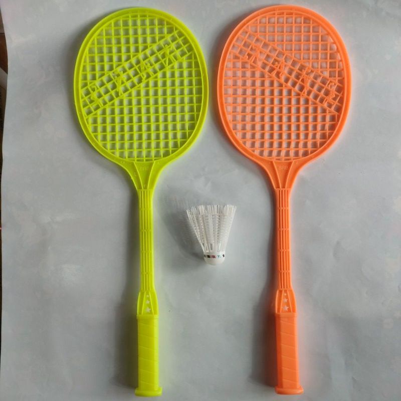 Jual Raket plastik isi 2 raket dapat bola . Raket plastik Bulutangkis ...