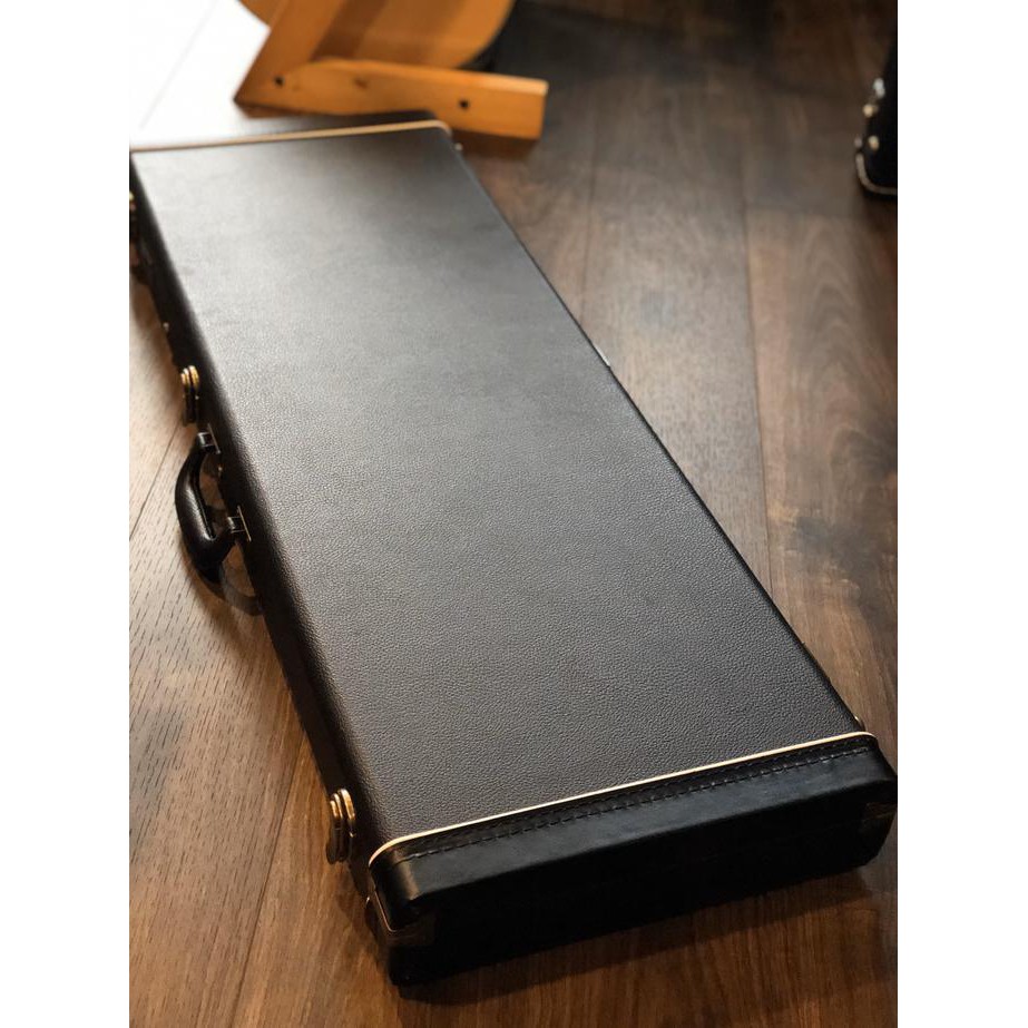 Jual Case Premium Black Leather Custom Shop Vintage Case For Strat ...