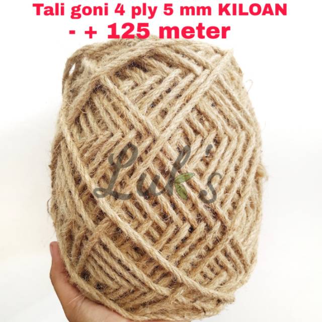Jual Tali goni 4 ply 5 mm kiloan - tampar goni - tali rami - tambang ...
