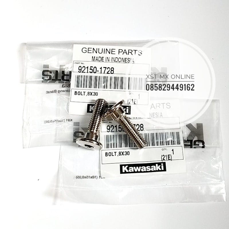 Jual baut step belakang klx 150 original per 2pcs | Shopee Indonesia