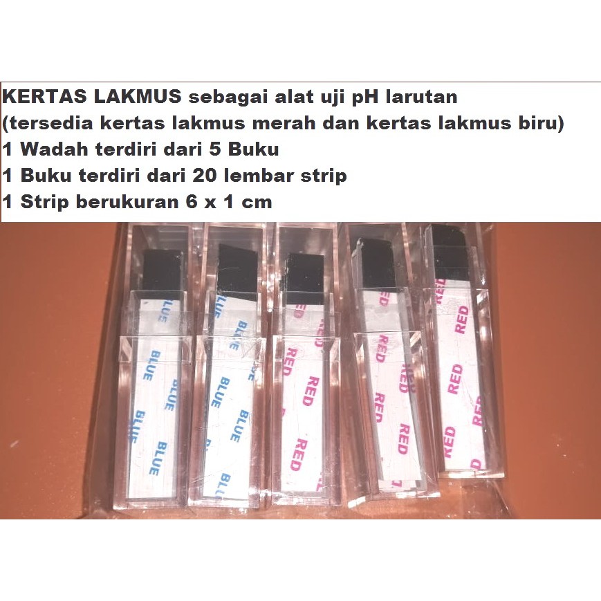 Jual kertas lakmus merah biru 20 lembar | Shopee Indonesia