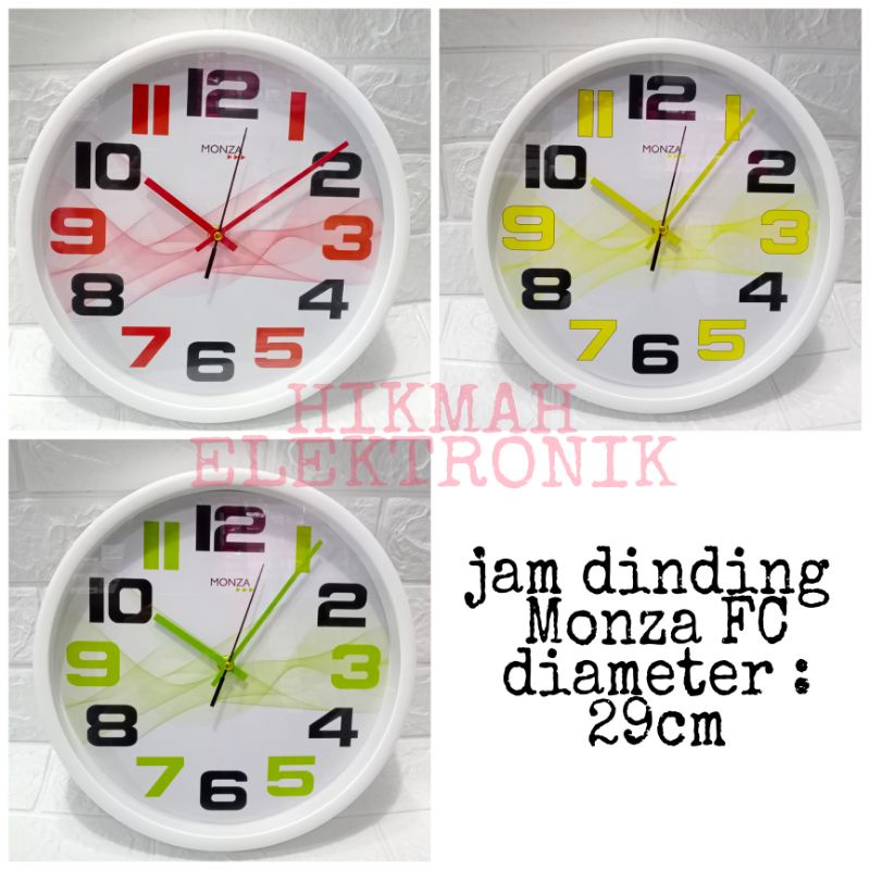 Jual jam dinding Fashion monza M5 FC 10/jam dinding bagus/jam dinding ...