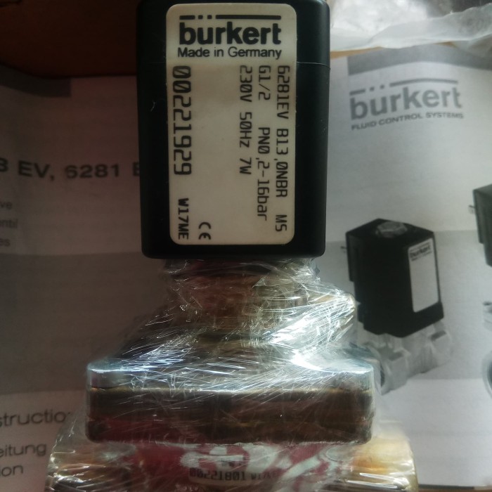 Jual Solenoid valve burkert type 6281EV -220AC- 1/2" IN (2/2 way ) | Shopee Indonesia