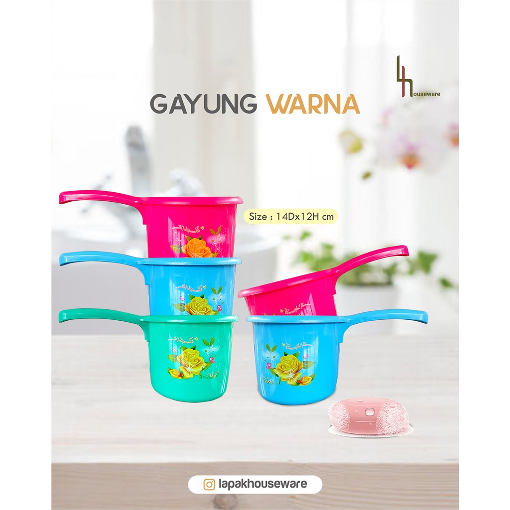 Jual Gayung Mandi Warna / Gayung Air / Gayung Mandi / Gayung Plastik ...