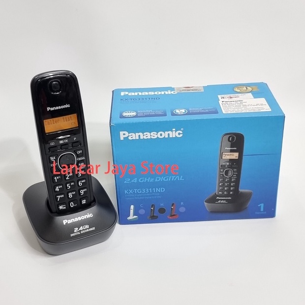 Jual Panasonic Cordless Phone KX-TG3311 Telepon Wireless Panasonic KX-TG3311 - Black | Shopee ...