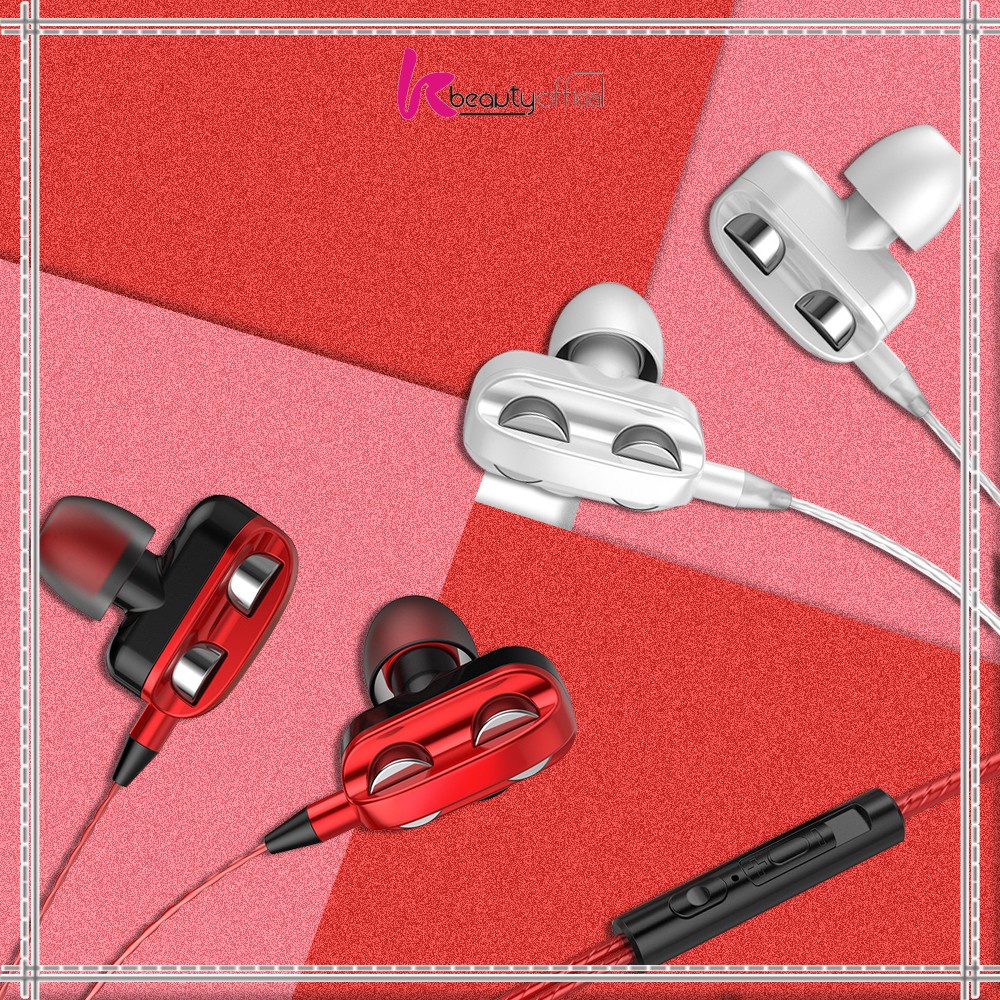 Jual KB-C518 Headset Gaming Dual Hifi Stereo Bass Earphone In Ear ...