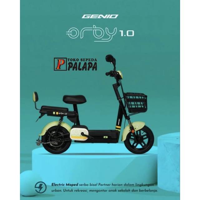 Jual SEPEDA LISTRIK GENIO ORBY 1.0 1 New Electric Bike | Shopee Indonesia