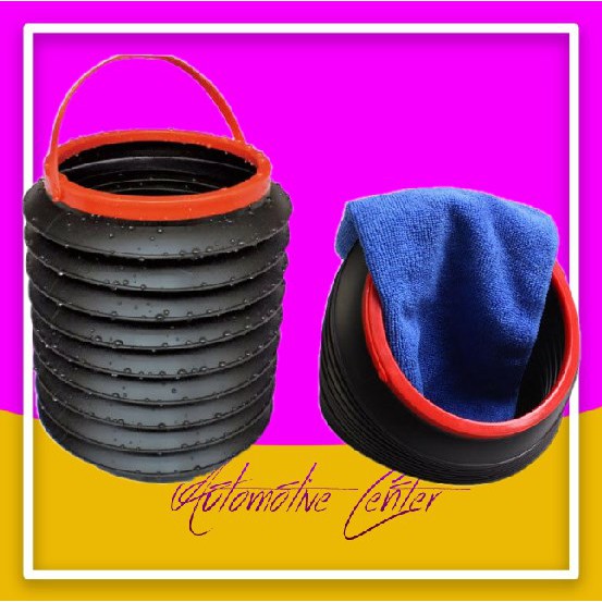 Jual Ember Plastik Lipat Outdoor Foldable Cuci Mobil Motor Bucket Tahan ...