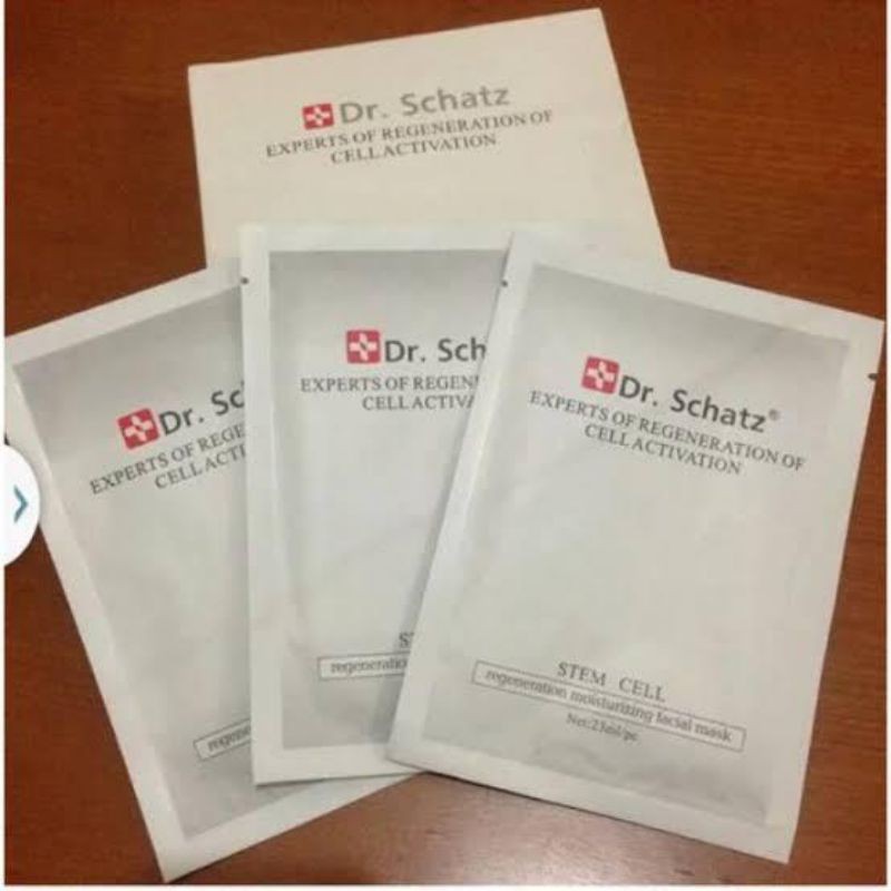 Jual Dr Schatz stem cell mask original 100% 1box isi 5pcs | Shopee Indonesia