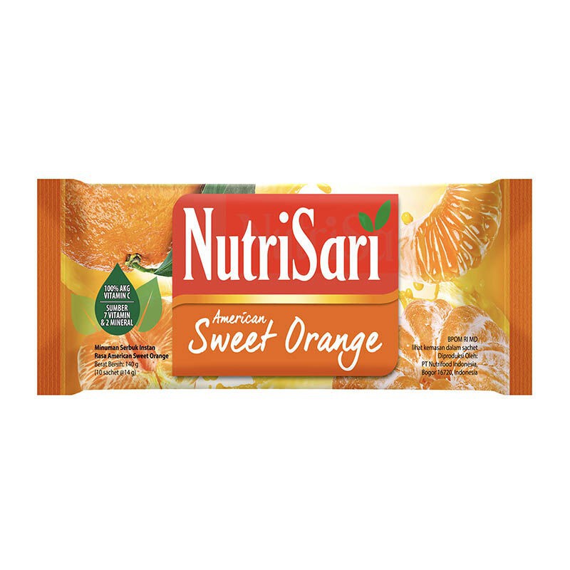 Jual NUTRISARI AMERICAN SWEET ORANGE 140 GRAM | Shopee Indonesia