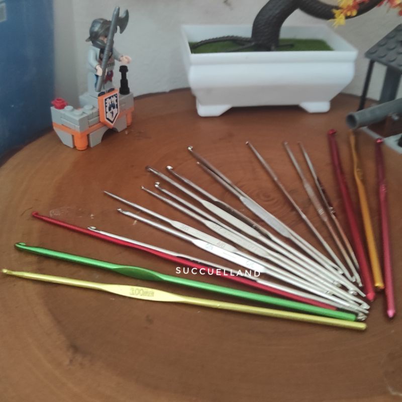 Jual Crochet Hook | Jarum Tulip Lace | Alat Rajut Rose | Hakpen Jala ...