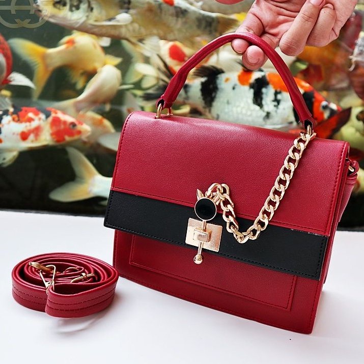 Jual Tas Selempang wanita Konde 2tone 6759 ( Tersedia Handbag/Tas ...