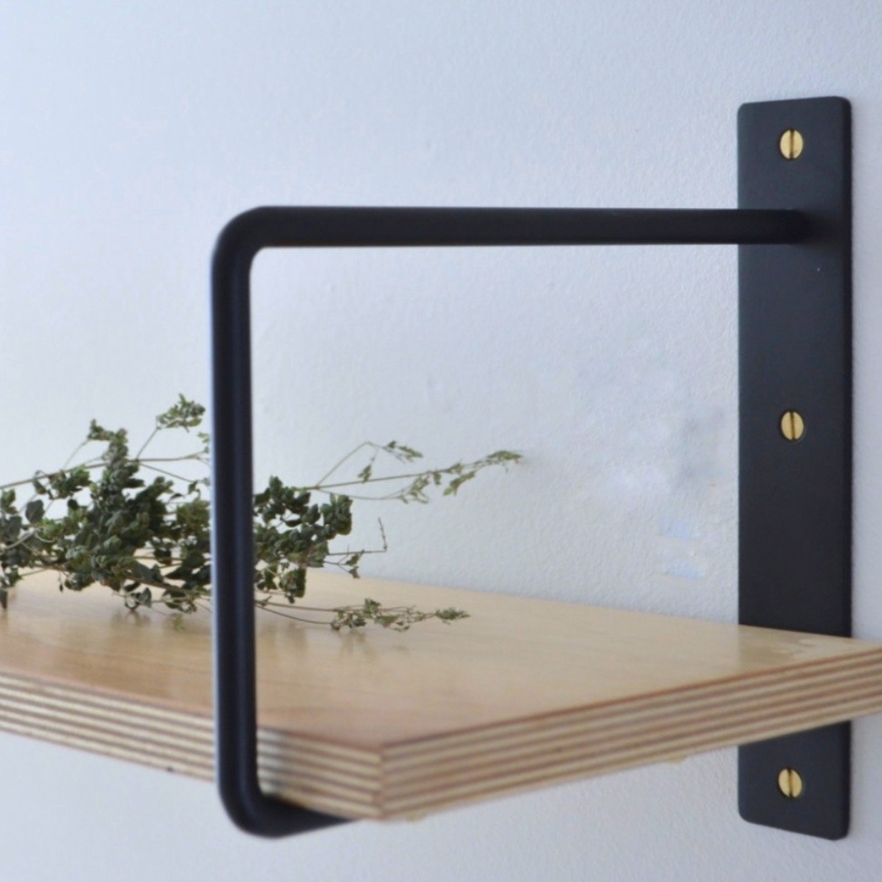 Jual iron boss bracket besi penyangga rak bumbu dapur ukuran 20cm ...