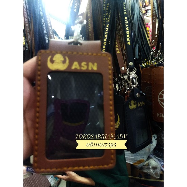 Jual Name Tag Id Card Tempat Kartu Plus Logo ASN, Korpri | Shopee Indonesia
