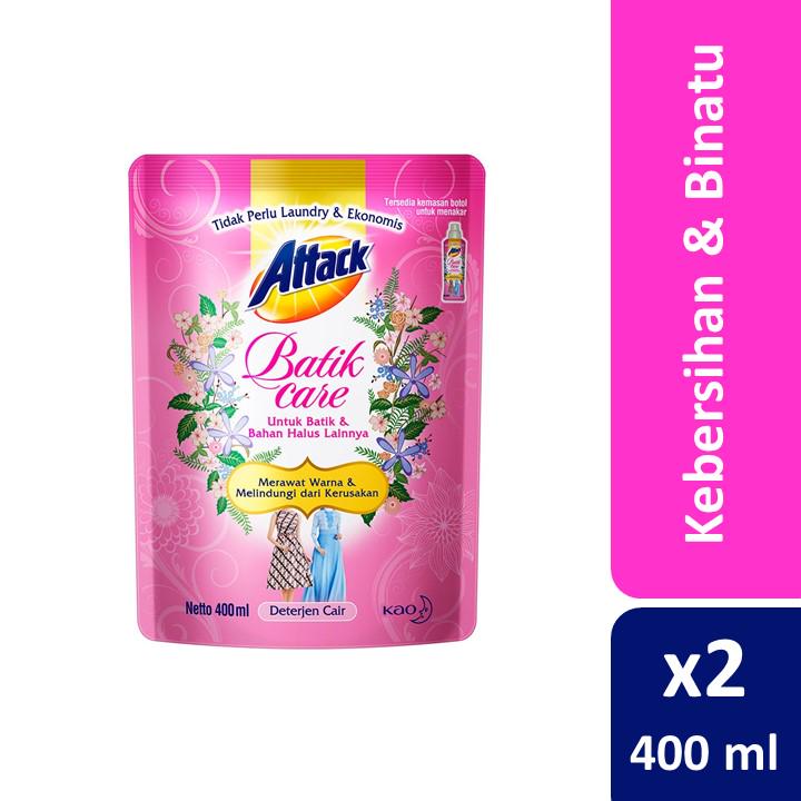 Jual Attack Batik Care Pouch 400 ml x 2 Pcs | Shopee Indonesia