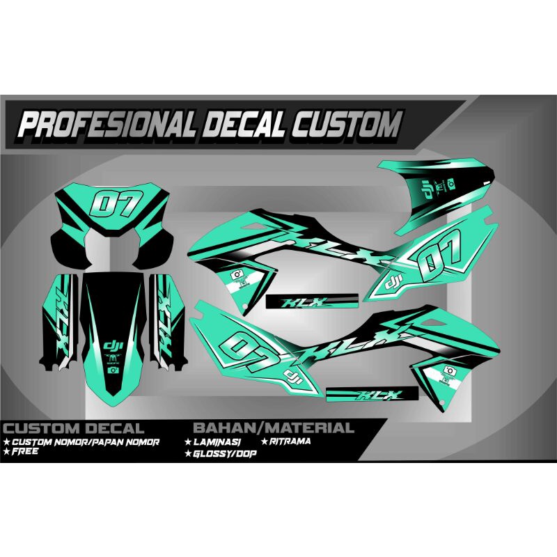 Jual DECAL STICKER KLX BF DECAL STICKER KLX DTRACKER KLX OLD KLX GORDON ...