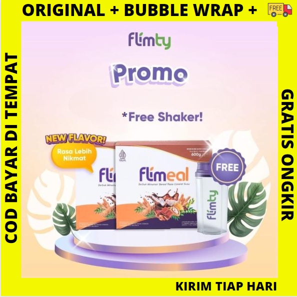 Jual FLIMEAL 1 BOX 12 SACHET BPOM HALAL MEAL REPLACEMENT RASA COKLAT ...