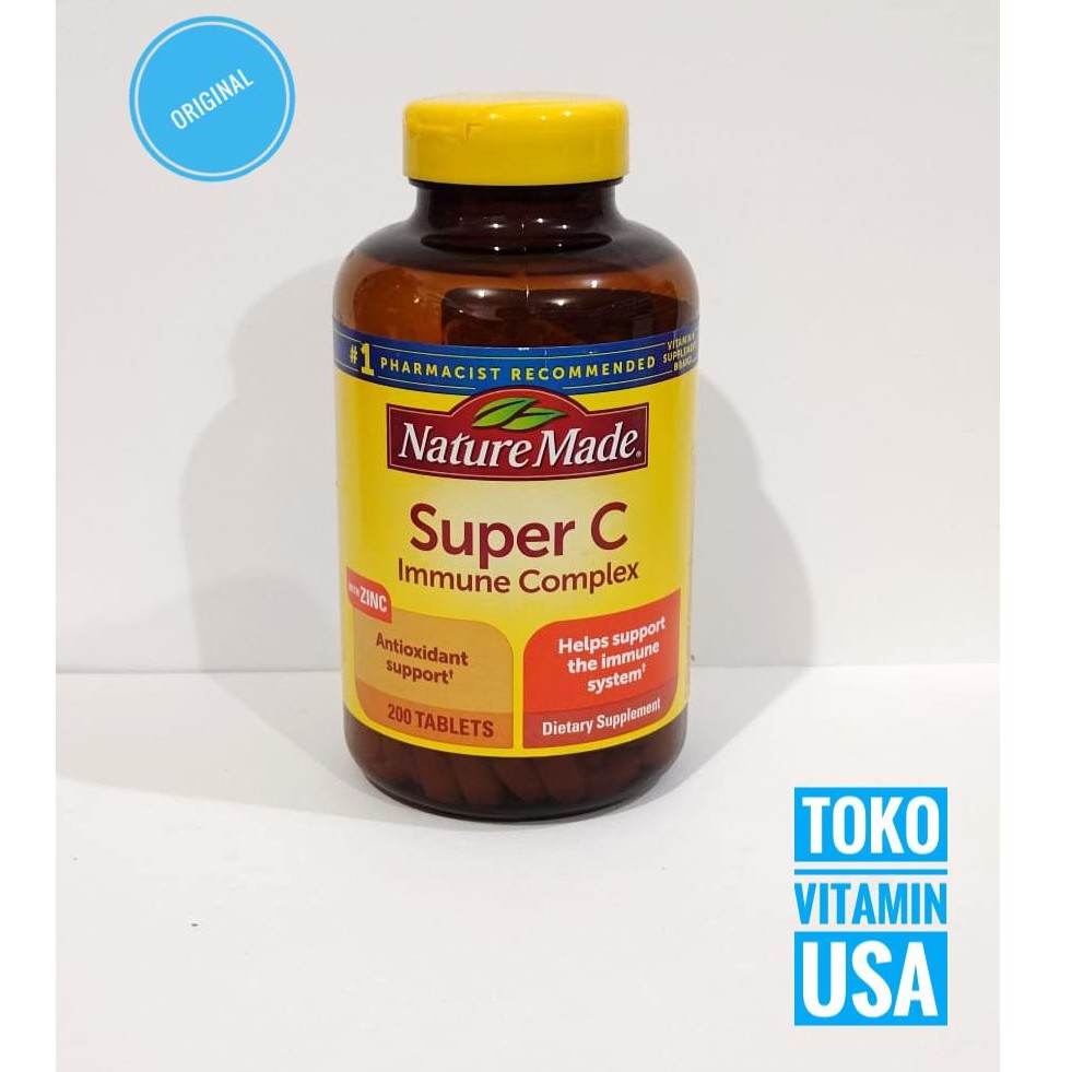 Jual Nature Made Super C Immune Complex isi 200 Tablets | Shopee Indonesia