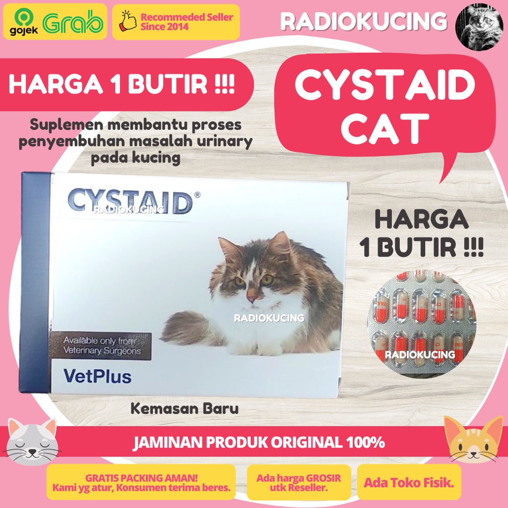 Jual CYSTAID PLUS - Obat Suplemen FLUTD FUS Urinary Saluran Kencing ...