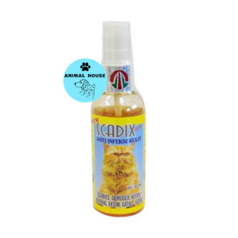 Jual Scadix Spray Cat 60ml / Obat Anti Gatal Scabies Kulit Dan Luka ...