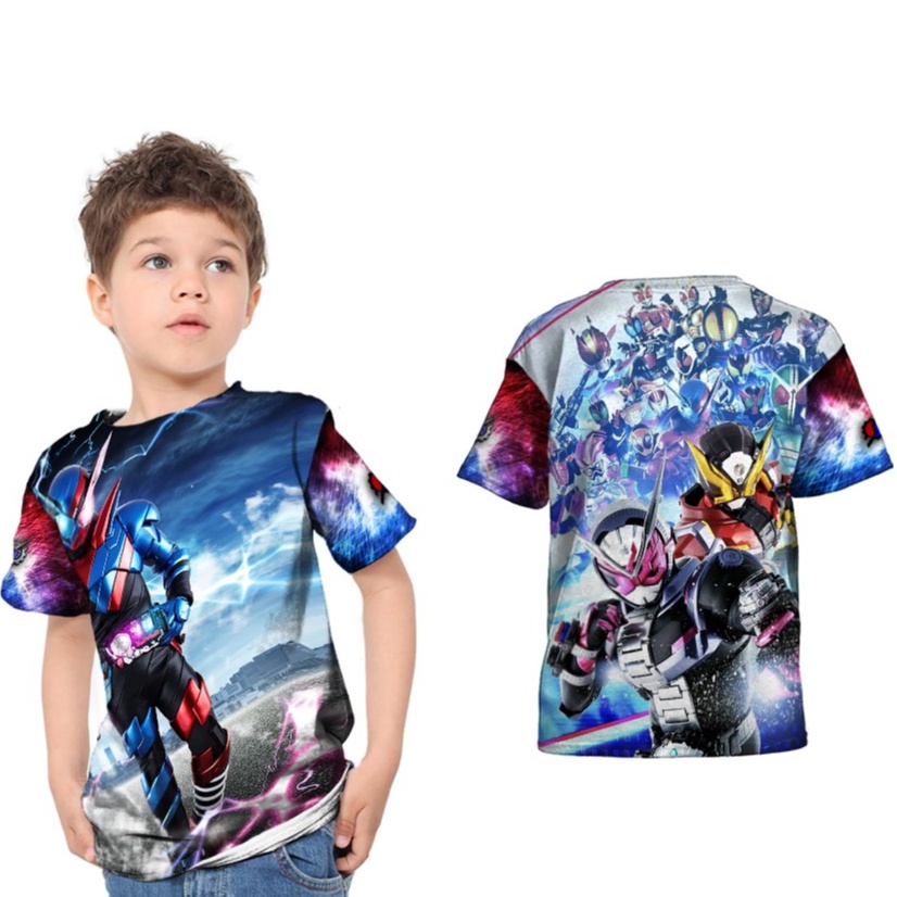 Jual KAMEN RIDER BUILD Kaos Anak Laki Laki Fullprint FREE pakai tulisan ...