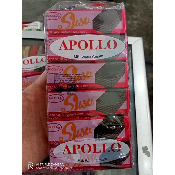 Jual Apollo milk wafer susu malaysia 12pcs / wafer salut dengan krim ...