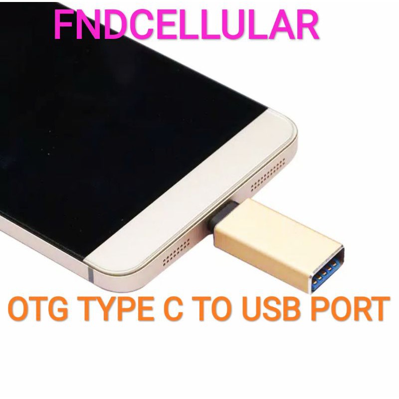 Jual OTG Type C to USB Port Plug Connector Handphone | Shopee Indonesia