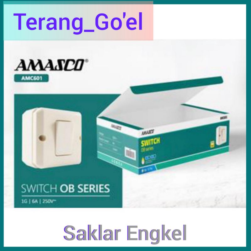 Jual AMASCO OB SAKLAR ENGKEL PERSEGI 1G AMC601 / SAKLAR ENGKEL TEMPEL ...