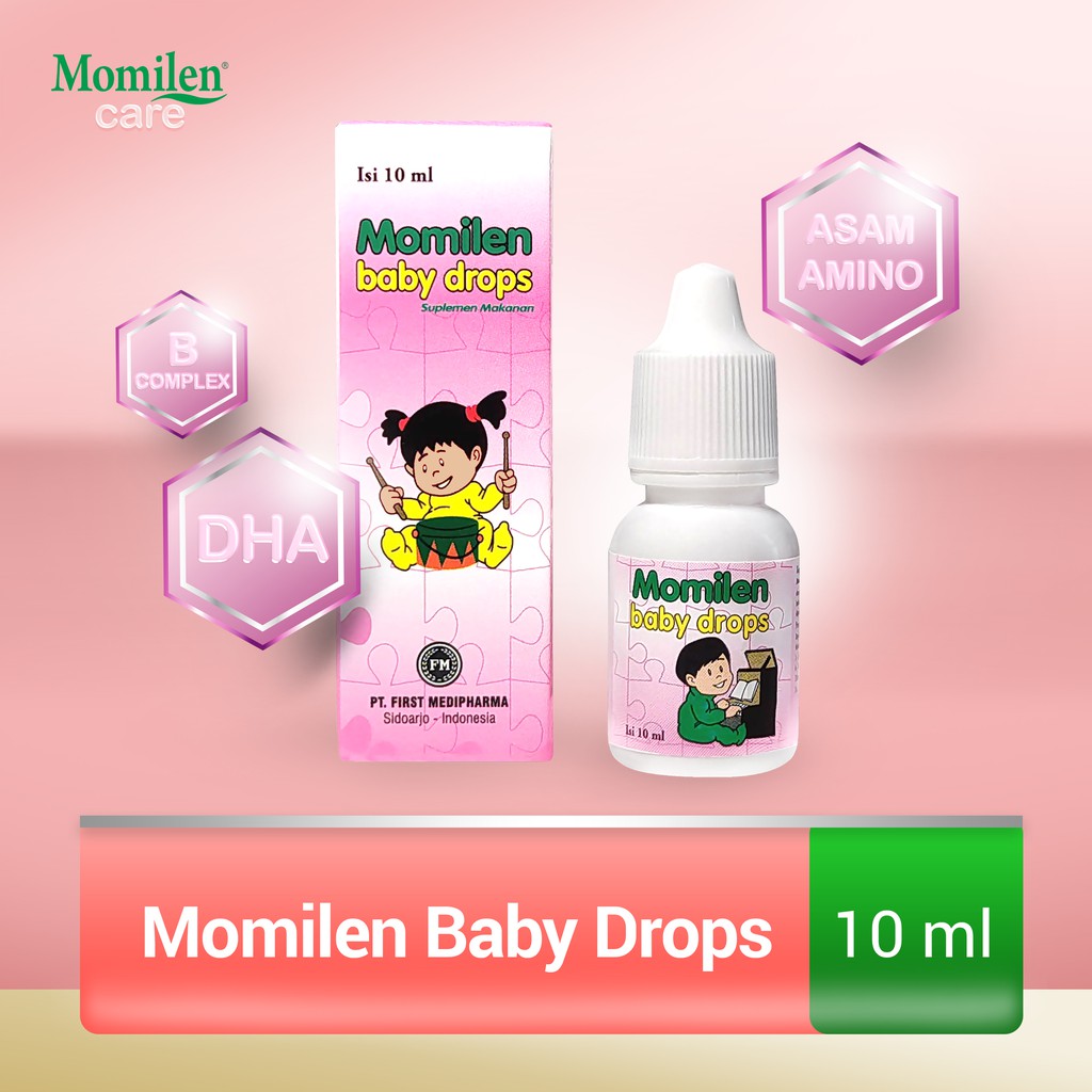 Jual MOMILEN BABY DROPS 10ml / MPASI / DHA / AA / B Complex / Vitamin ...