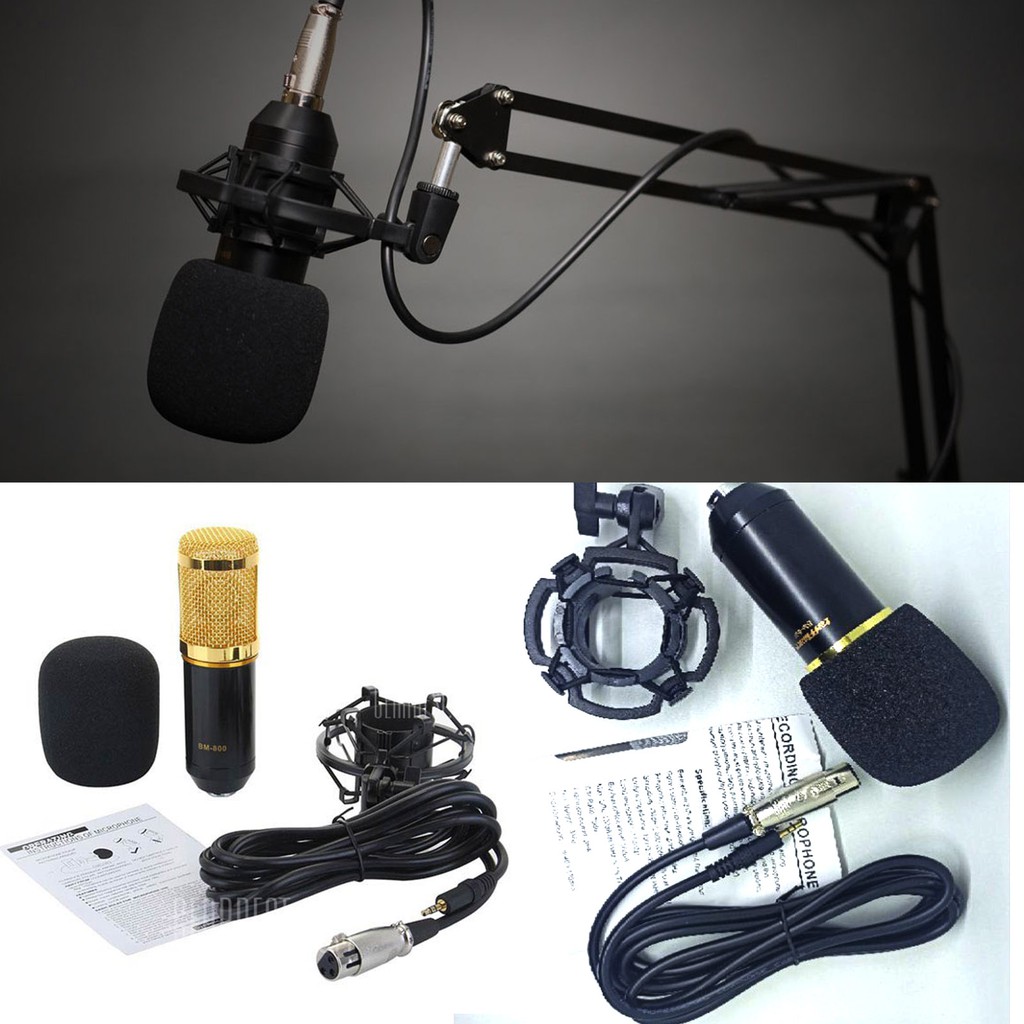 Jual Mic TaffStudio Bagus Nyanyi Podcast bm800 Mikrofon Kondenser ...
