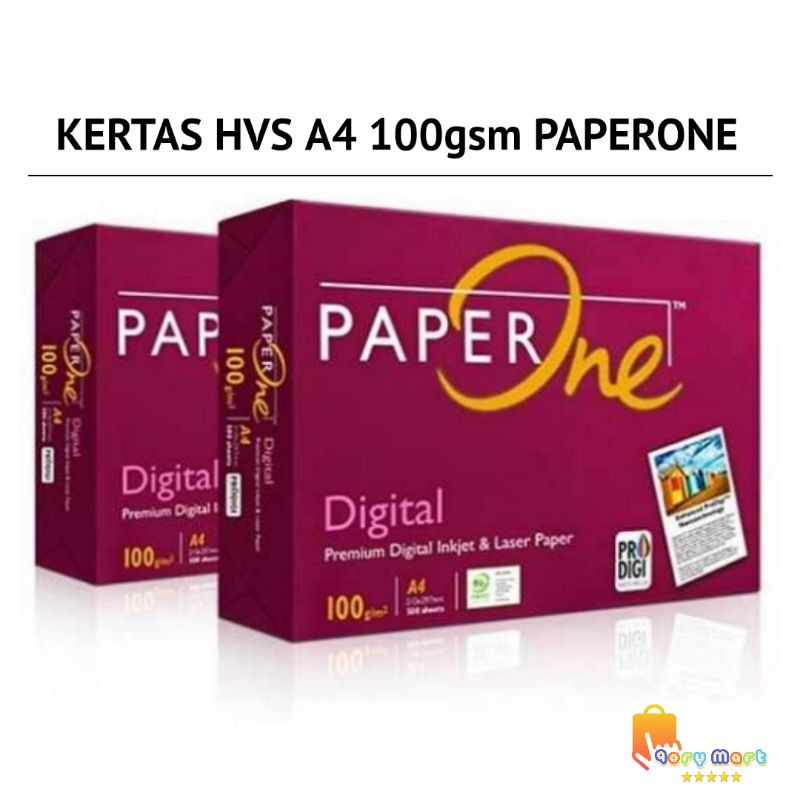 Jual PAPERONE KERTAS A4 100 GSM 1 RIM 500 LEMBAR | Shopee Indonesia