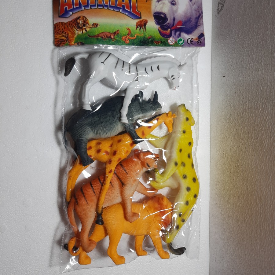 Jual MAINAN WILD ANIMAL KARET MAINAN EDUKASI ANAK MAINAN HEWAN PAJANGAN ...