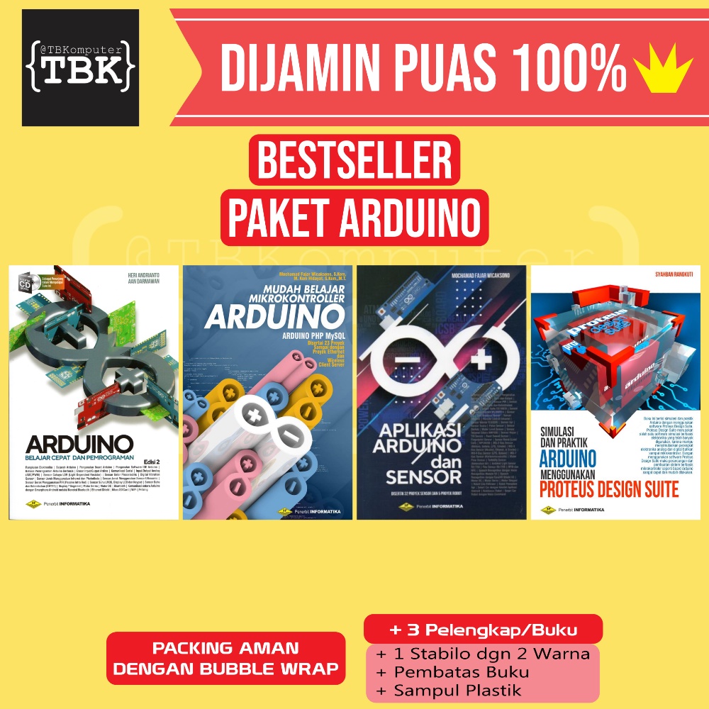 Jual PAKET LENGKAP 4 BUKU ARDUINO | Shopee Indonesia